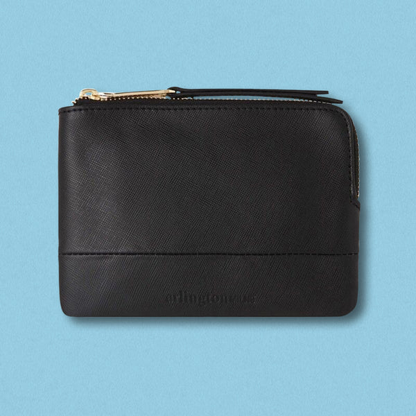 Arlington Milne Lou Lou Coin Purse, Black Saffiano – Ziggurat Bags